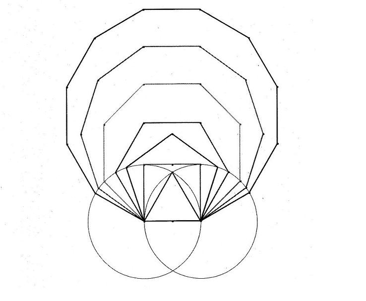 Màndorla i polígons regulars. - Entre el Túria i el Ridaura